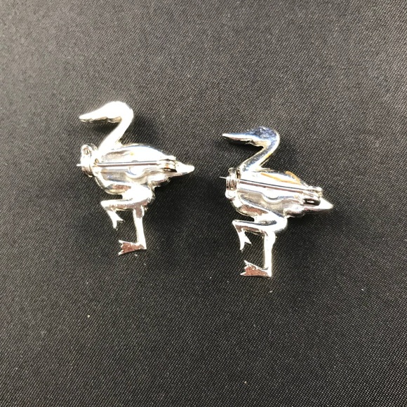 Vintage | Jewelry | Vintage Rhinestone Duck Scatter Pins Set Of Two ...